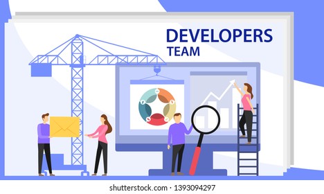 Engineer Team Project Development Template Developer Stock Vector (Royalty Free) 1393094297 ...