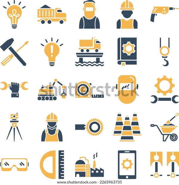 Engineering Vector Icons Architecture Icons Pack Stock Vector (Royalty ...