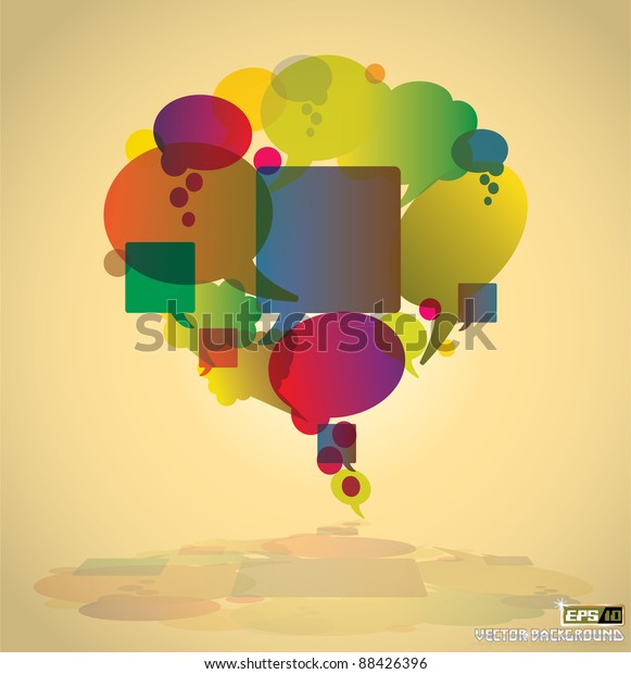 Eps10 One Big Bubble Multiple Smaller Stock Vector (Royalty Free ...