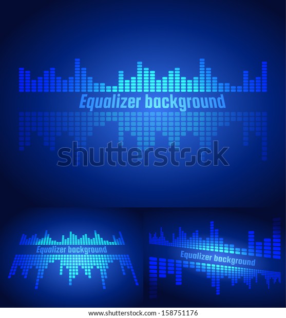 Equalizer Backgrounds Collection Vector Eps10 Stock Vector (Royalty ...