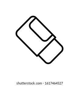 Eraser Vector Line New Icon Stock Vector (Royalty Free) 2255226521 ...
