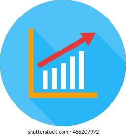 Escalating Bar Graph Stock Vector (Royalty Free) 455207992 | Shutterstock