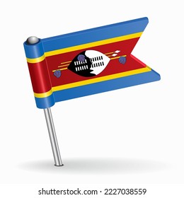 Eswatini Flag Map Pointer Layout Vector Stock Vector (Royalty Free) 2227038559 | Shutterstock