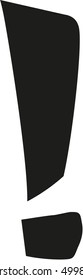Exclamation Mark Fat Stock Vector (Royalty Free) 499823698 | Shutterstock