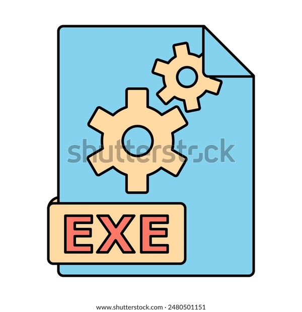 Exe File Icon Executable File Symbol Stock Vector (Royalty Free) 2480501151 | Shutterstock