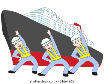 19,890 Port Safety Workers Wearing Ppe Harbor Workers Safety Helmets ...