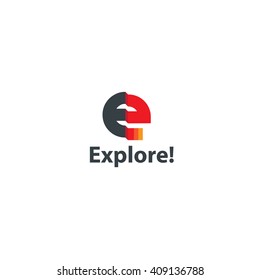 Explore Logo Red Stock Vector (Royalty Free) 409136788 | Shutterstock