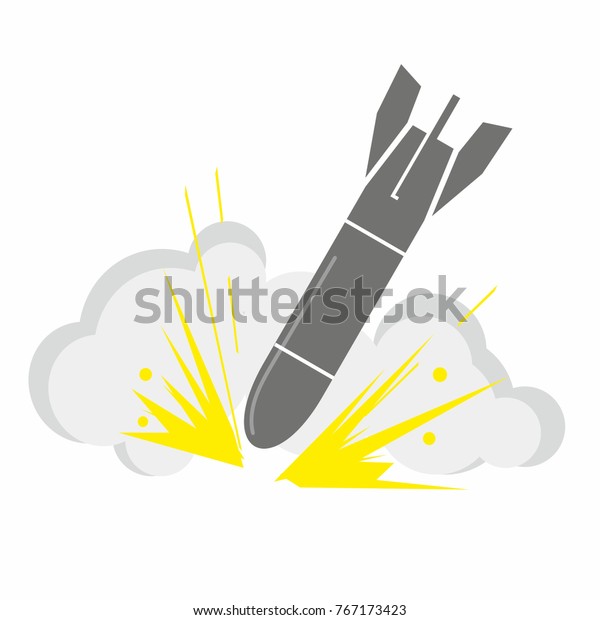 Explosion Rocket Vector Illustration Stock Vector (Royalty Free ...