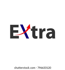 Extra Logo Vector Template Design Stock Vector (Royalty Free) 796633120 ...