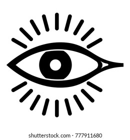 One Eyed Sun Circle Phase Eye Stock Vector (Royalty Free) 2124895268 ...