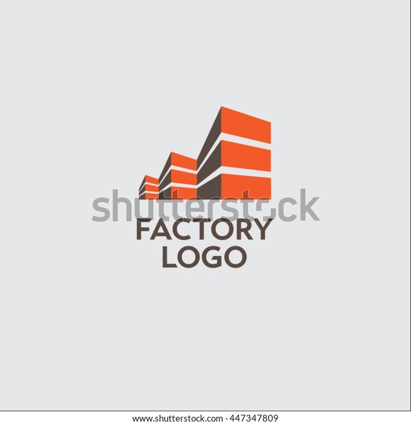 Factory Building Logo Stock Vector (Royalty Free) 447347809 | Shutterstock
