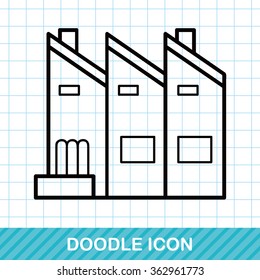 Factory Doodle Stock Vector (Royalty Free) 362961773 | Shutterstock
