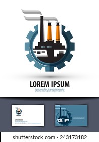 Factory Vector Logo Design Template Industry Stock Vector (Royalty Free ...