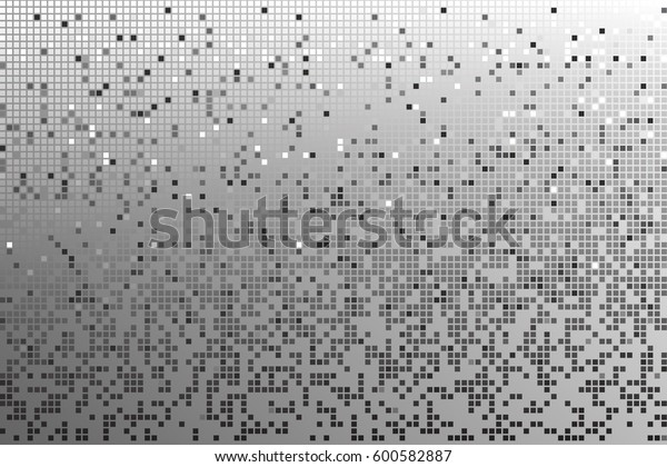 Fading Greyscale Pixel Pattern Black White Stock Vector (Royalty Free ...