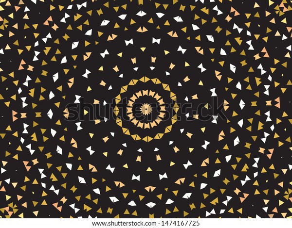 Falling Golden Triangles Vector Illustration Object Stock Vector ...