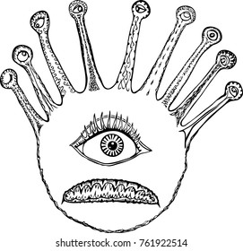 Fantasy Magic Eye Stock Vector (Royalty Free) 761922514 | Shutterstock