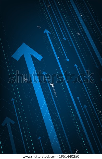 Fast Communication Technology That Uses Arrows Stock Vector (Royalty ...