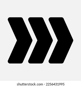 Fast Forward Arrow Icon Vector Illustration Stock Vector (Royalty Free ...