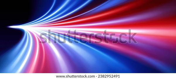 Fast Motion Light Effect On Black Stock Vector (Royalty Free ...