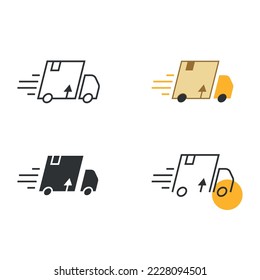 Fast Package Delivery Vector Icon Stock Vector (Royalty Free ...