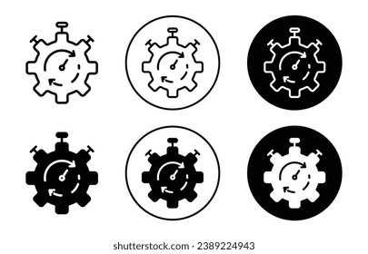 Fast Processing Icon Stopwatch Dial Show Stock Vector (Royalty Free ...