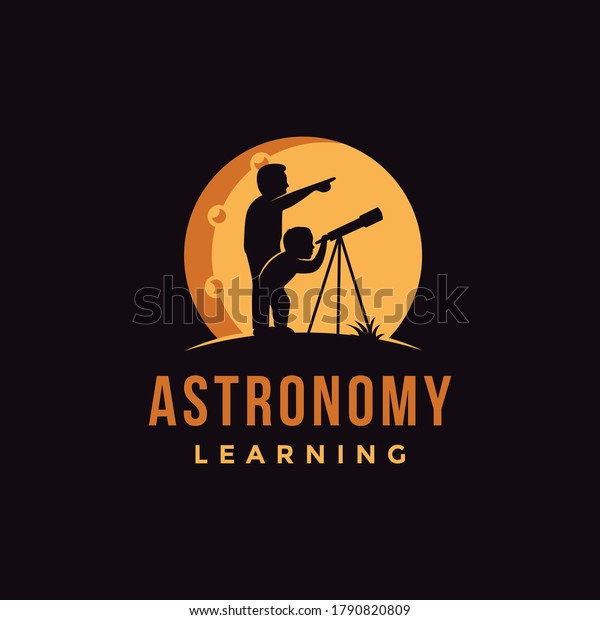 Father Sun Using Telescope Vector Illustration Stock Vector (Royalty ...