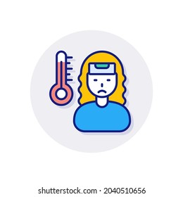 Fever Icon Vector Logotype Stock Vector (Royalty Free) 2040510656 ...