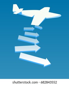 Fighter Dropped Arrow Stock Vector (Royalty Free) 682843552 | Shutterstock