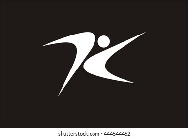 Figure Logo Vector Stock Vector (Royalty Free) 444544462 | Shutterstock