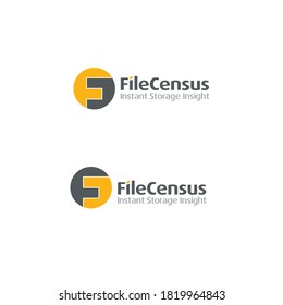 File Cencus Logo Design Vector Stock Vector (Royalty Free) 1819964843 ...