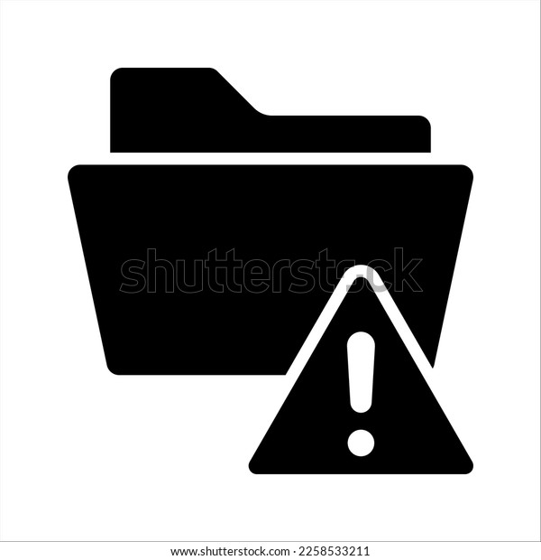 File Error Icon Access Failure Data Stock Vector (Royalty Free ...