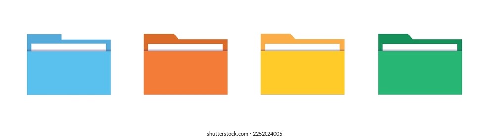 File Folders Icons Documents Computer File Stock Vector (Royalty Free) 2252024005 | Shutterstock