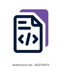 File Icon Vector Dual Tone Icon Stock Vector (Royalty Free) 2422744571 | Shutterstock