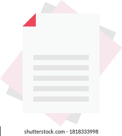 File Vector Flat Color Icon Stock Vector (Royalty Free) 1818333998 ...