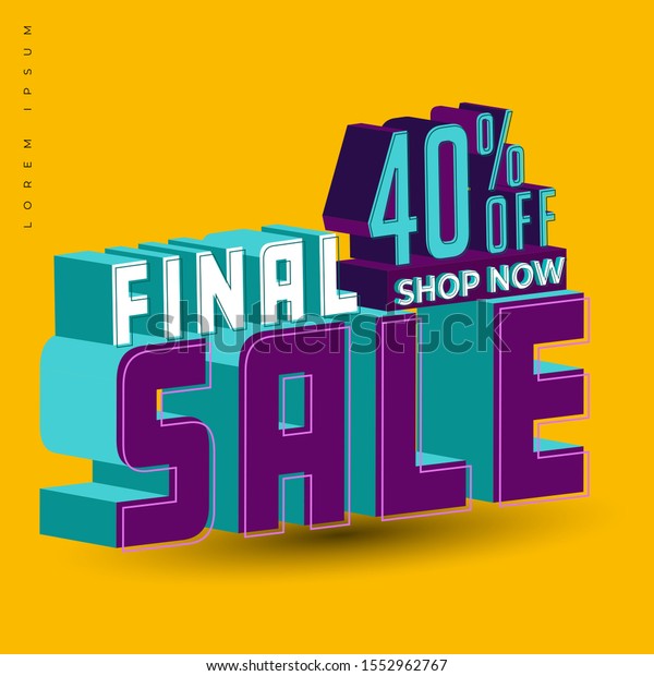 Final Sale Title Text Effect Simple Stock Vector Royalty Free final-sale-title-text-effect-simple-stock-vector-royalty-free