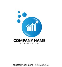 Finance Banking Chart Logo Conceptdesigned Your Stock Vector (Royalty ...
