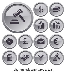 Finance Button Set Stock Vector (Royalty Free) 162833813 | Shutterstock