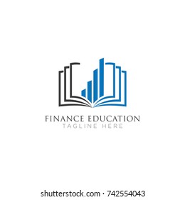 Book Loan Logo Finance Book Logo Design Vector Illustration Stock