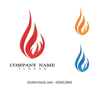 Set Fire Logo Modern Concept Vector Stock Vector (Royalty Free ...