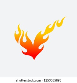 Fire Mark Vector Stock Vector (Royalty Free) 1253055898 | Shutterstock