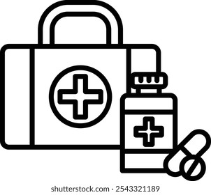First Aid Kit Vector Illustration Detailed Stock Vector (Royalty Free ...