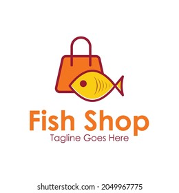Fish Shop Logo Template Design Stock Vector (Royalty Free) 2049967775 ...
