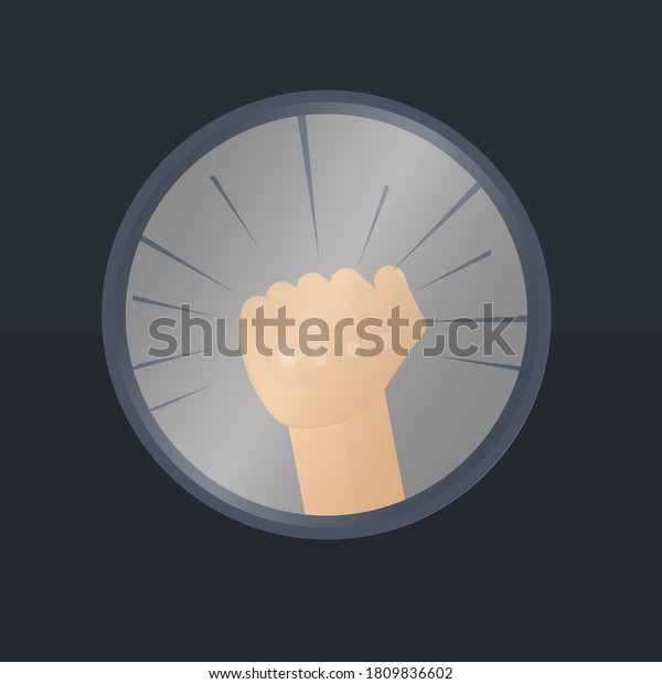 Fist Tap Screen Vector Illustrations: เวกเตอร์สต็อก (ปลอดค่าลิขสิทธิ์ ...