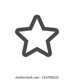 Five Pointed Star Vector Icon Simple Stock Vector (Royalty Free ...