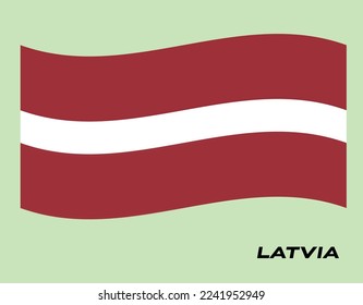 Flag Latvia Waving National Flag Latvia Stock Vector (Royalty Free) 2241952949 | Shutterstock