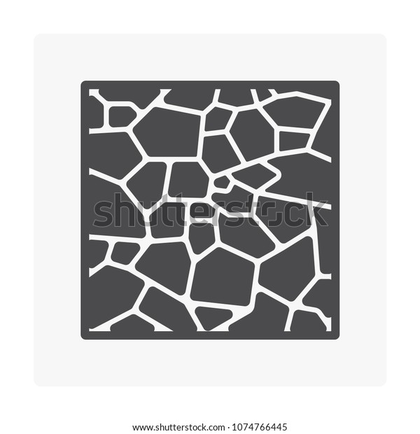 Flagstone Stone Vector Icon Design That Stock Vector (Royalty Free ...