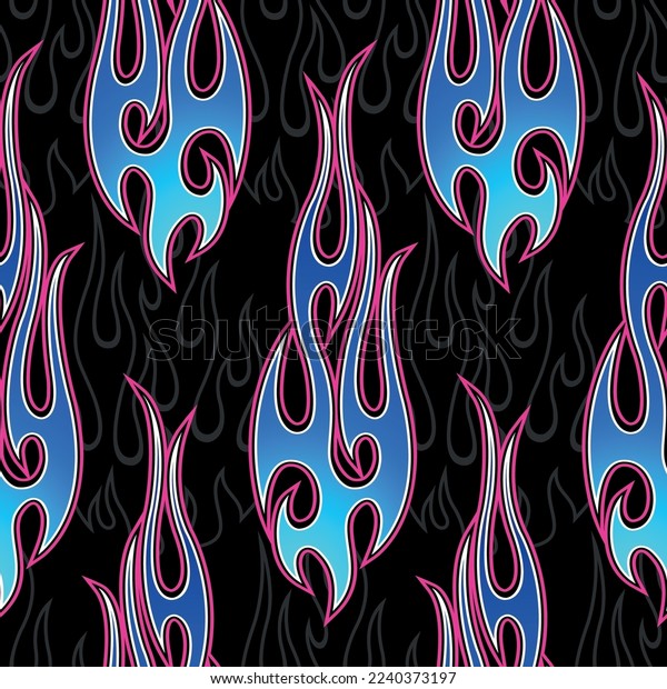 Flames Wallpaper Design Vector Image Repeating Stock Vector (Royalty ...