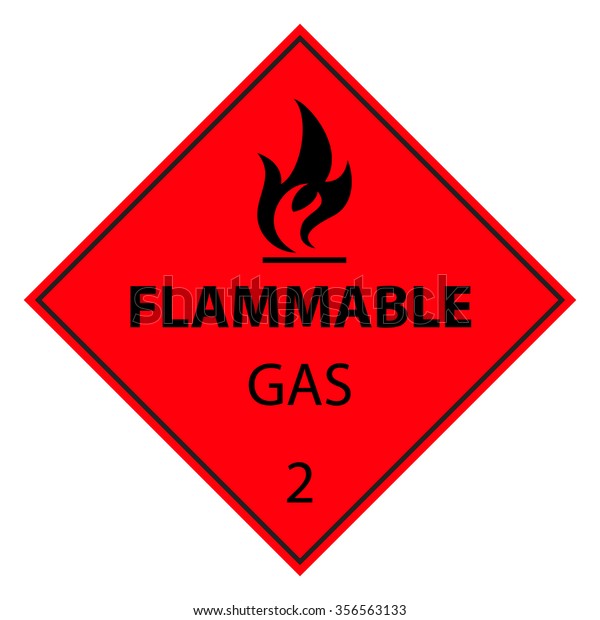 Flammable Gas Sign Stock Vector (Royalty Free) 356563133 | Shutterstock