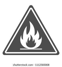 Flammable Sign Triangle Vector Stock Vector (Royalty Free) 1112583008 ...