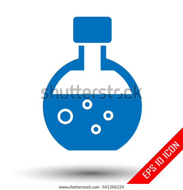 Flask Icon Simple Flat Logo Flask Stock Vector (Royalty Free) 561206224 ...